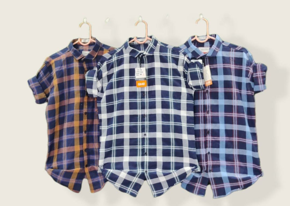 Combo of 3 Cotton Checked Shirts Rs. 499 Only – RNR Mens