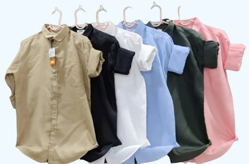 Combo of 4 Cotton Plain Shirts Rs. 999 Only – RNR Mens